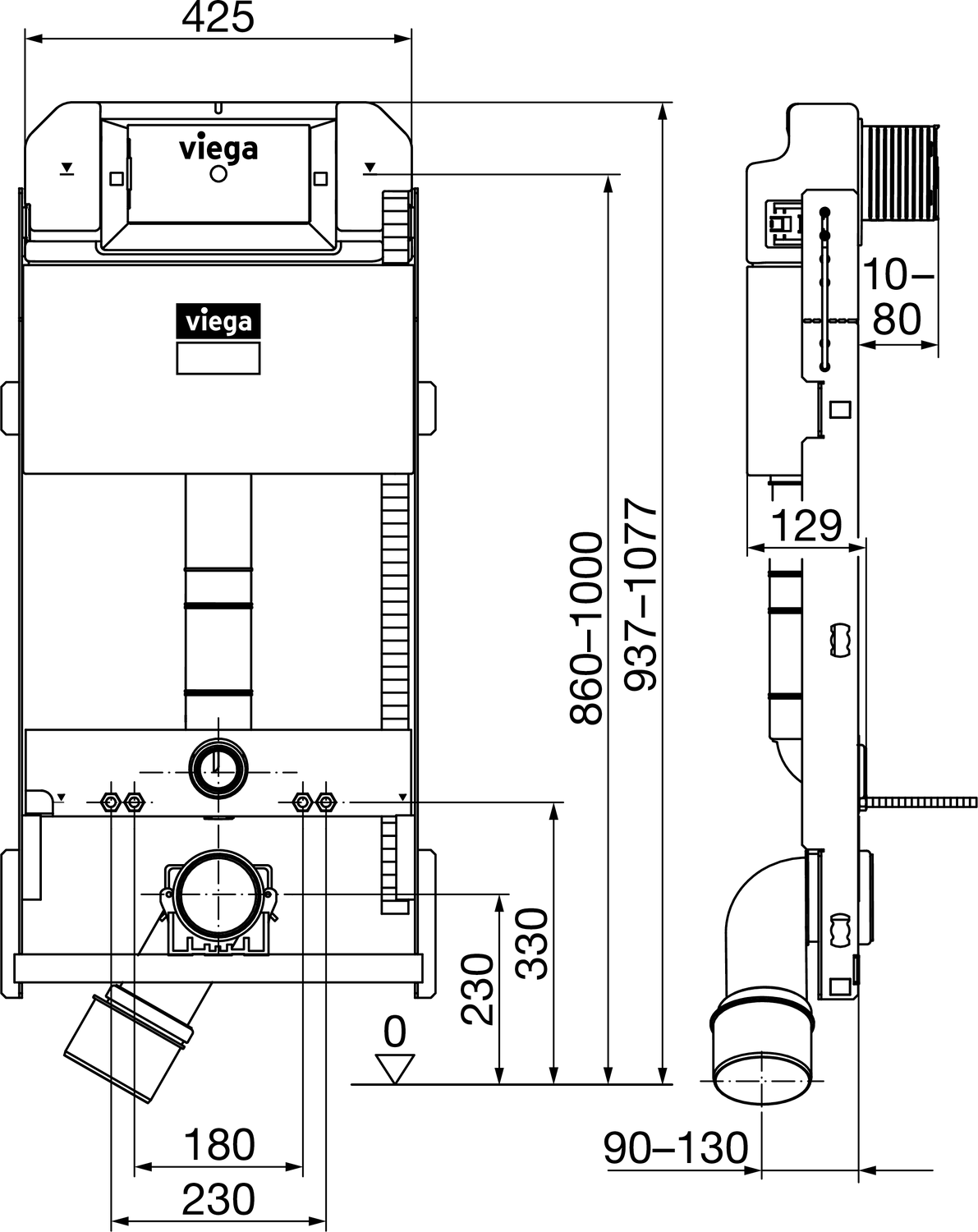 Prevista Dry Plus-WC-Modul | Viega Österreich