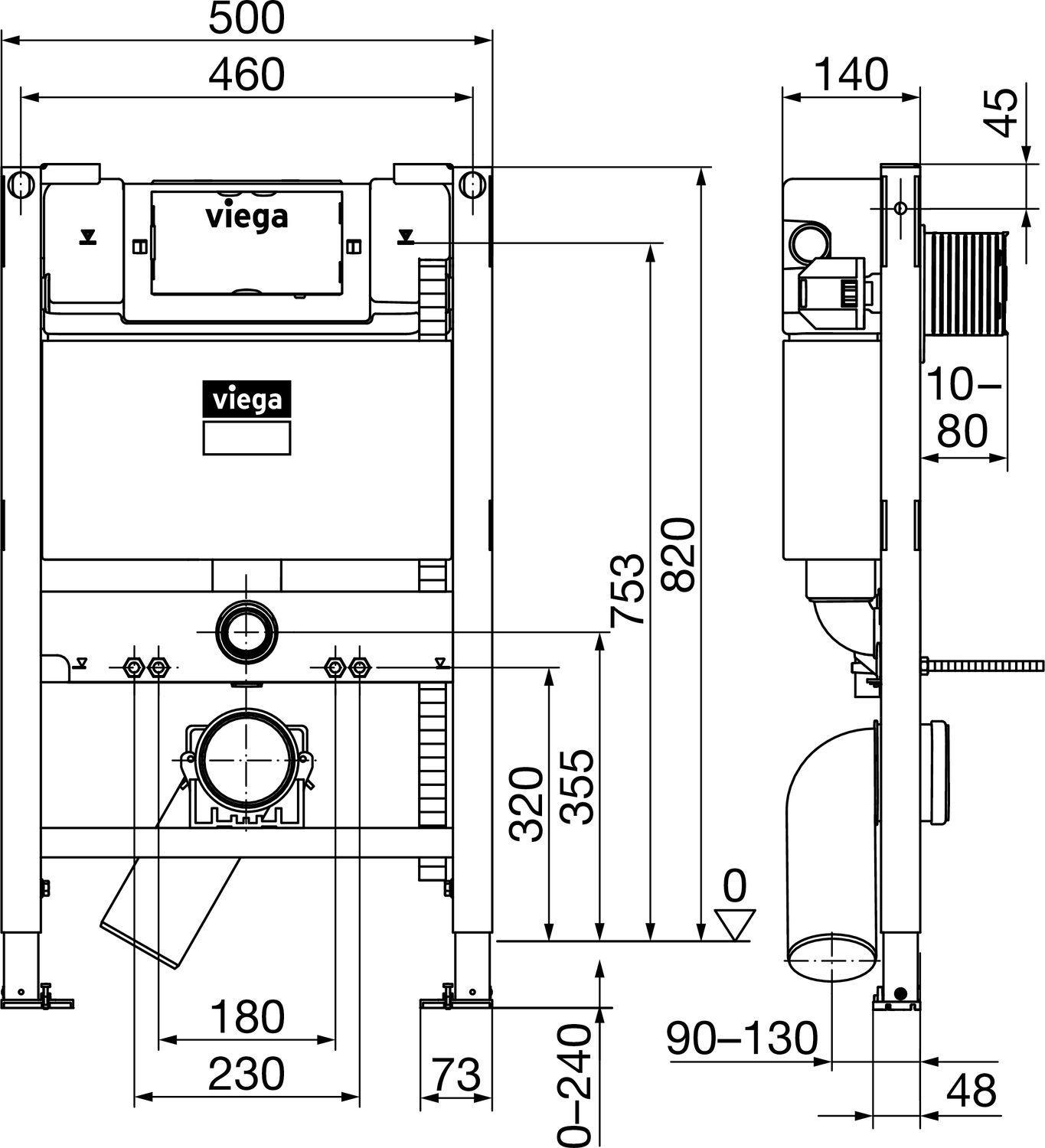Prevista Dry WC element