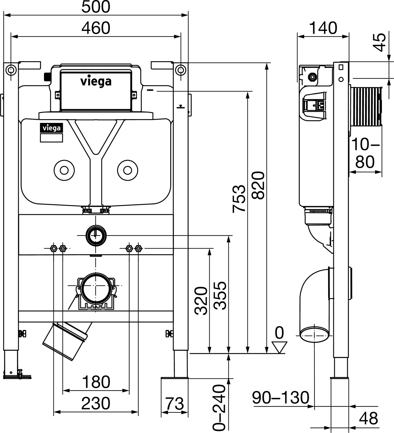 Prevista Dry WC element