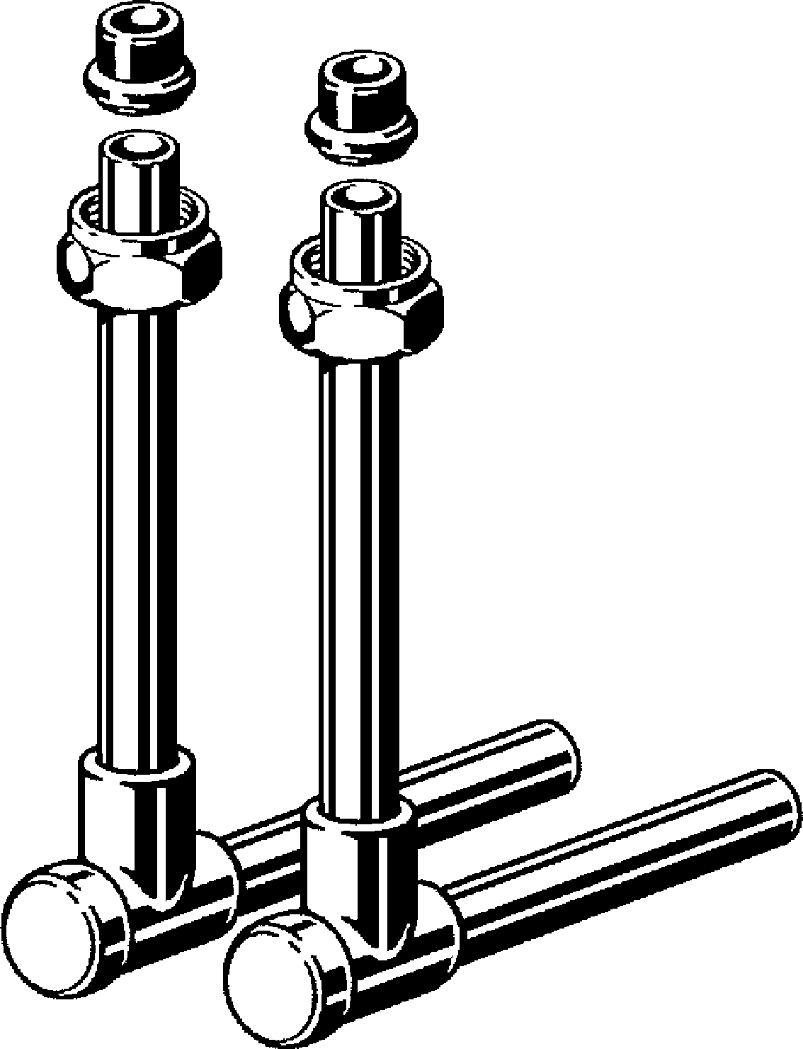 Radiator connection set