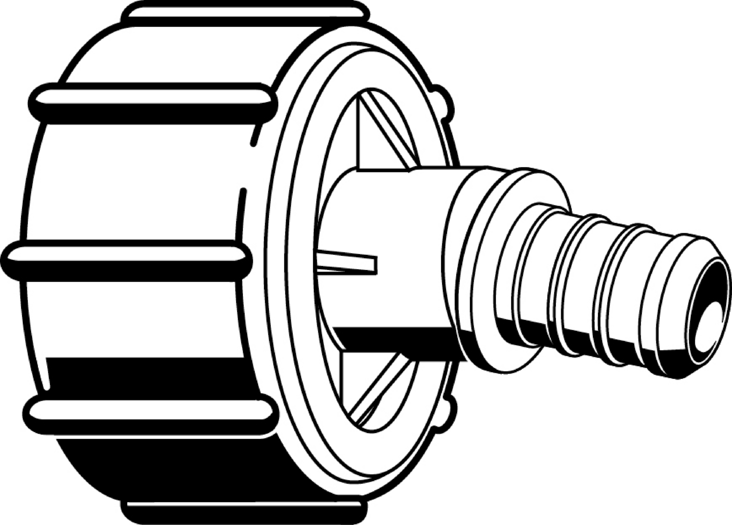 Viega PureFlow Crimp port adapter V5039.2 | viega.us