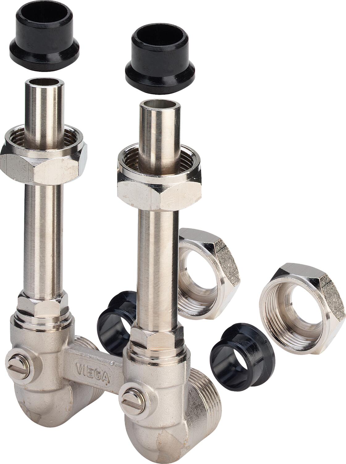 Radiator connection set