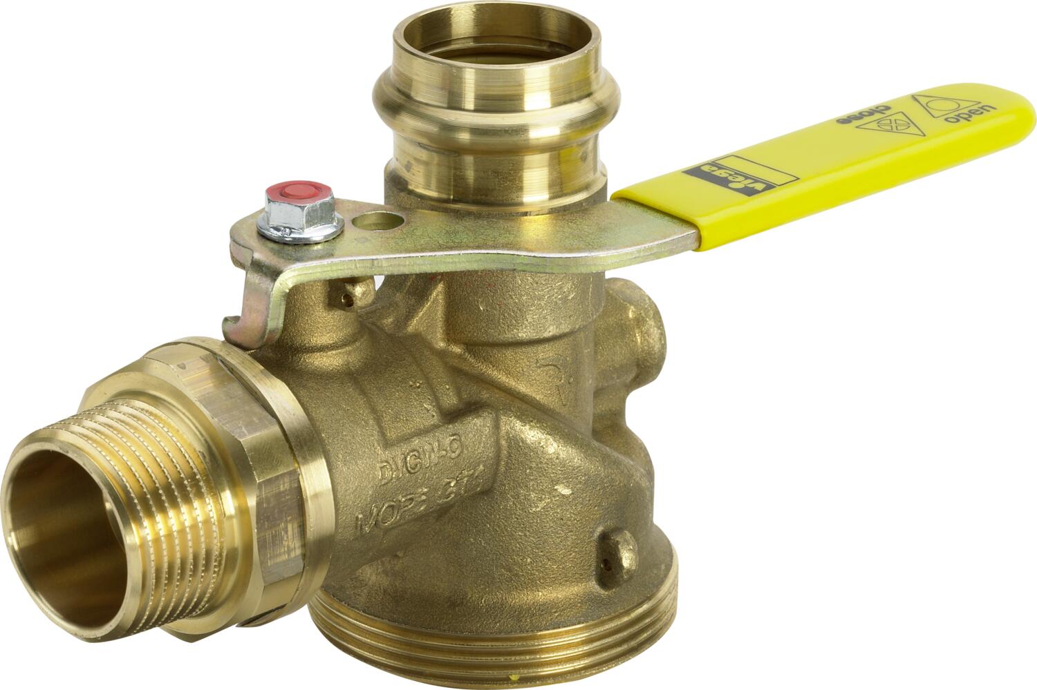 Profipress G Gas meter angled ball valve | viega.sg