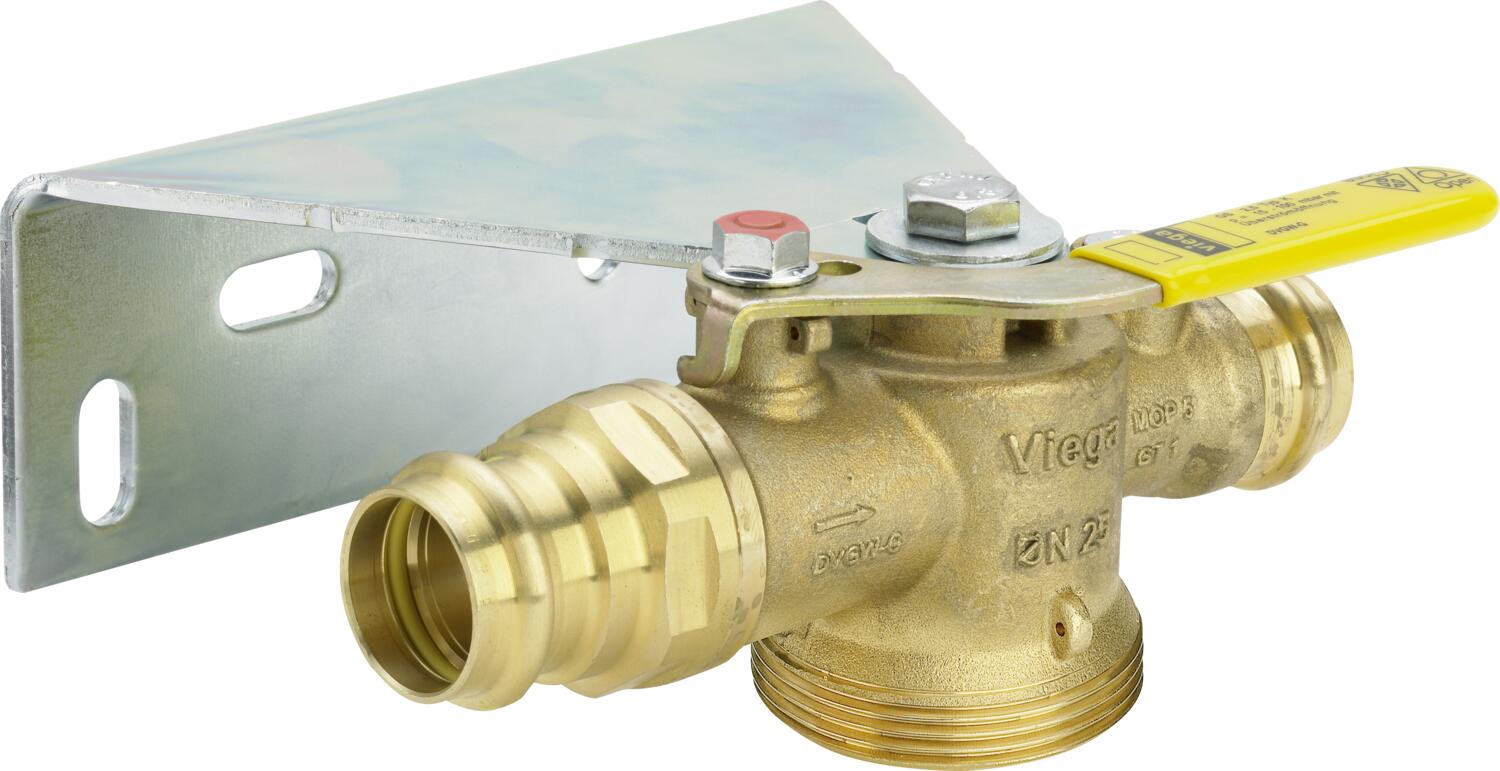 Profipress G Gas meter ball valve | viega.sg