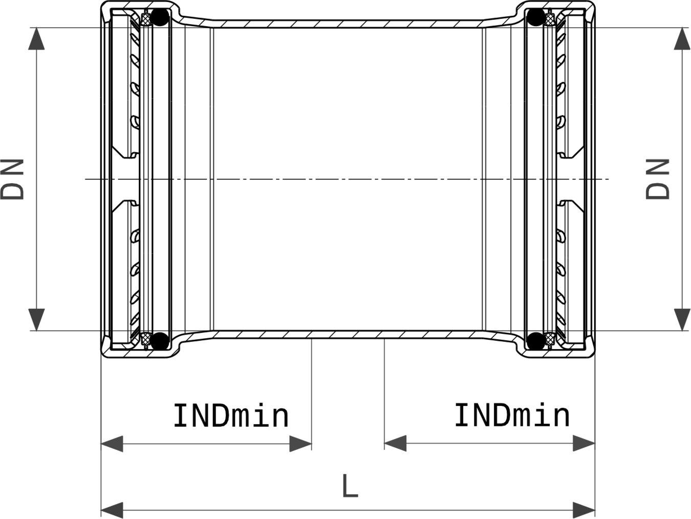 Propress XL sliding coupling
