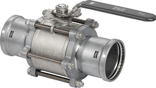 Viega MegaPress 304 FKM 3-piece ball valve 4175.8XL | viega.us
