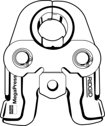 Viega MegaPress standard press jaw 2999.54 | viega.us